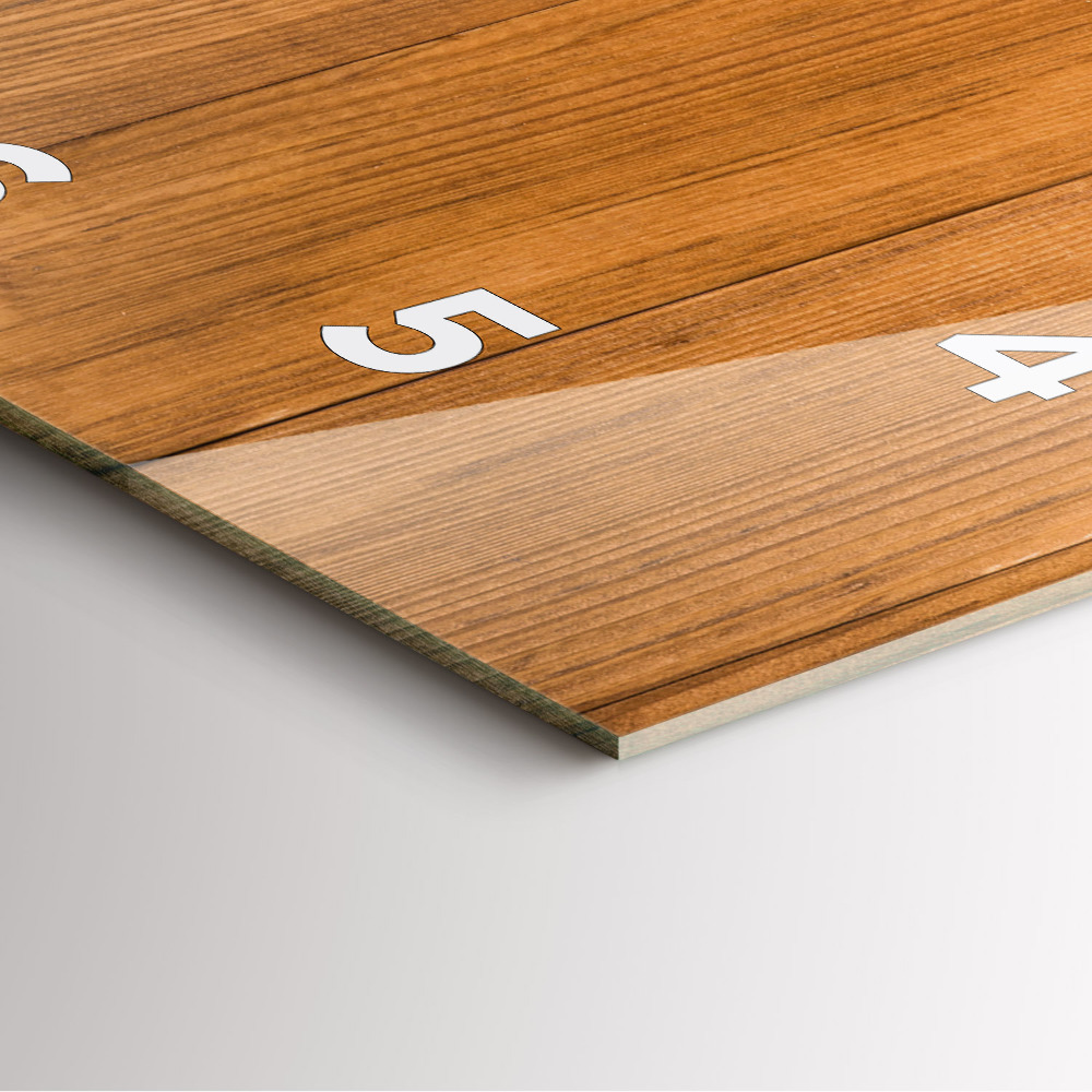Reloj cuadrado Tablas de madera - espejomat.es
